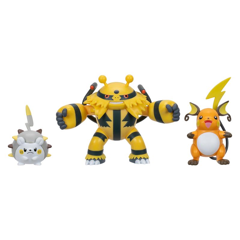 Pokemon Battle Figure 3 Pack - Features 2-Inch Togedemaru and Raichu ...