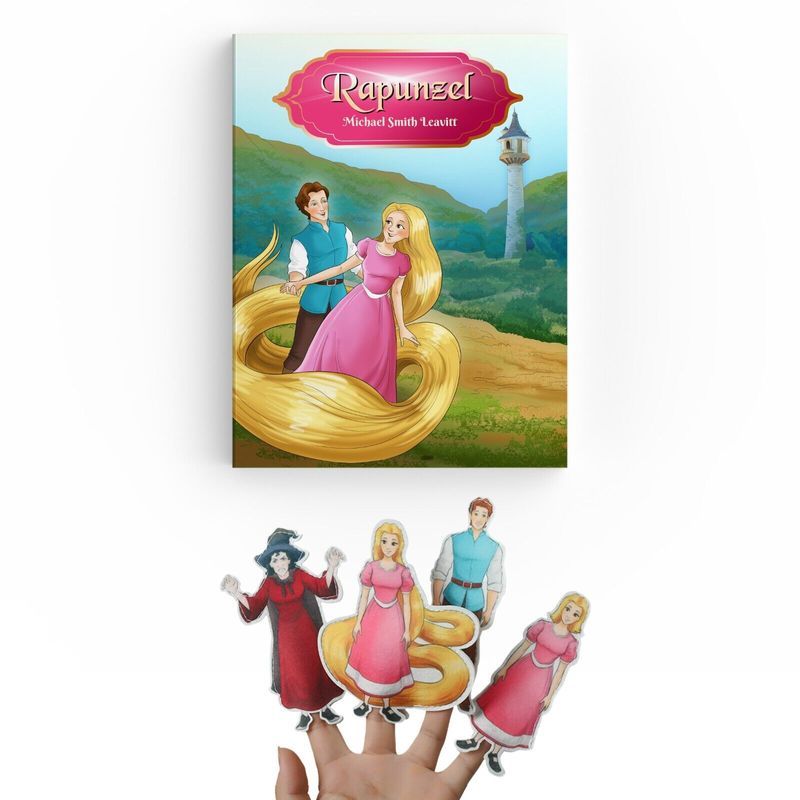 Rapunzel Interactive Story Set – Fairytale Book & Finger Puppets (Ages ...
