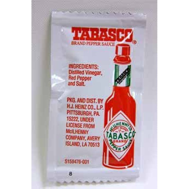 Tabasco Brand Pepper Sauce (Packet) [200 Pieces] Product Description ...