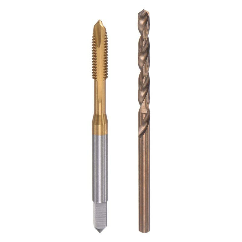 uxcell M4 x 0.7 Spiral Point Thread Tap and 3.3mm Drill Bit Set, Metric ...