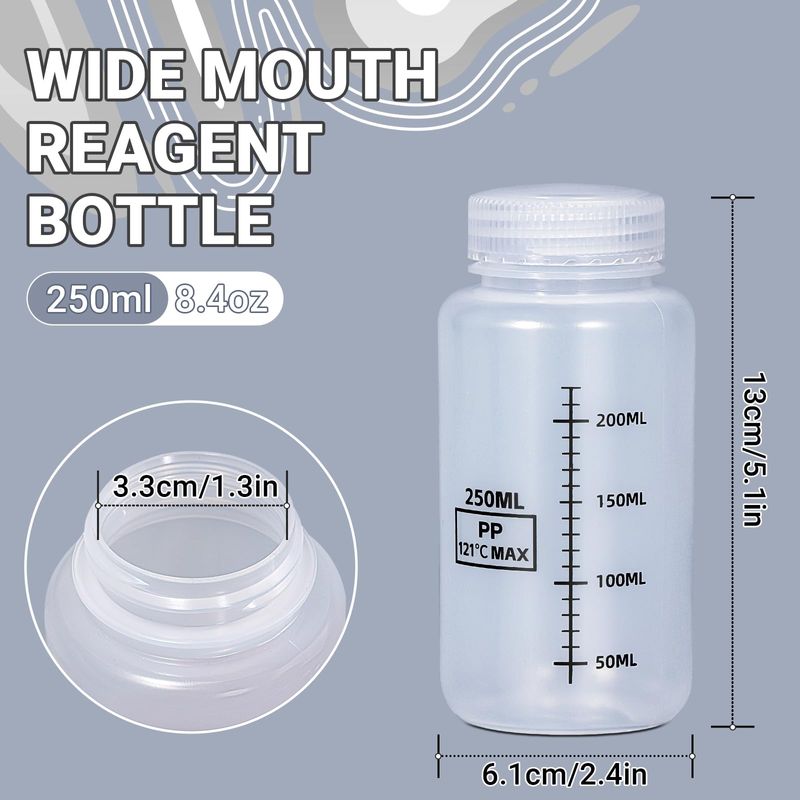 UMETASS 34oz/1000ml Wide Mouth Plastic Bottles with Airtight Lids ...