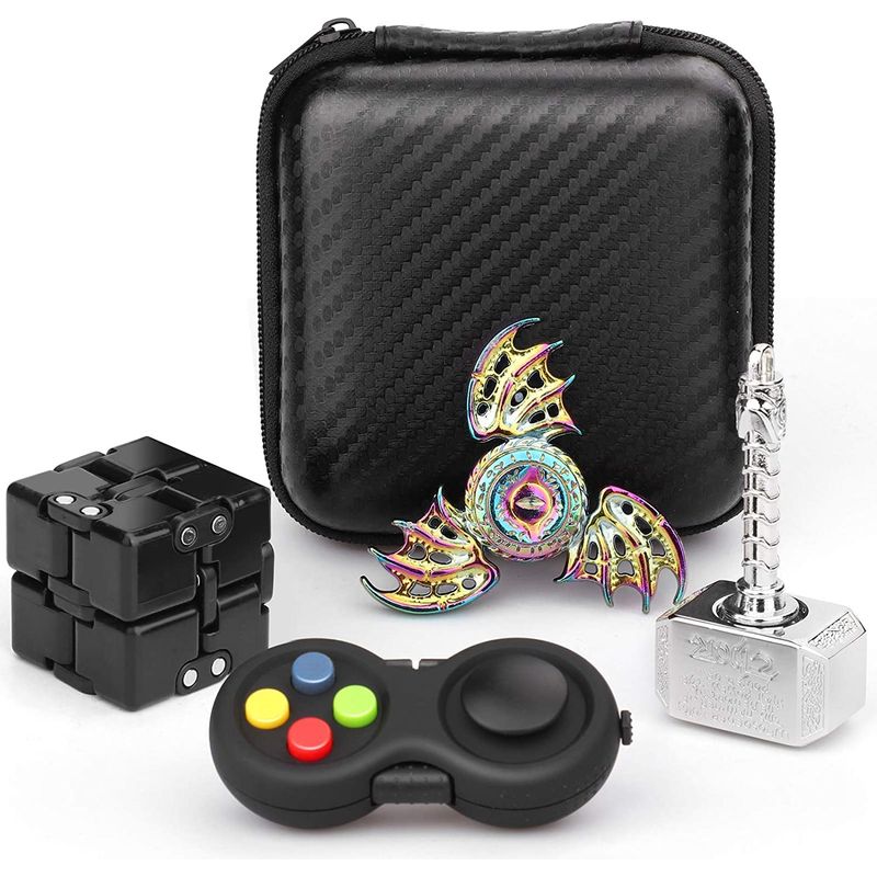 Fidget Toys Pack for Teen Kids Adults, Dragon Fidget Spinner Infinity ...