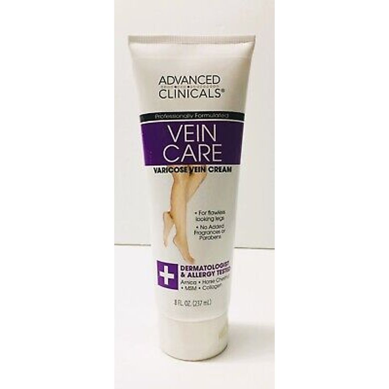 Advanced Clinicals Vein Care Leg Cream Varicose Veins Spider Veins Collagen NEW - Online ...