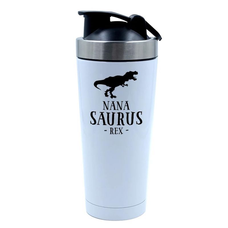 Giftme Nana Saurus Rex, Dino Dinosaur Nanasaurus,500ml Aluminium Shaker ...