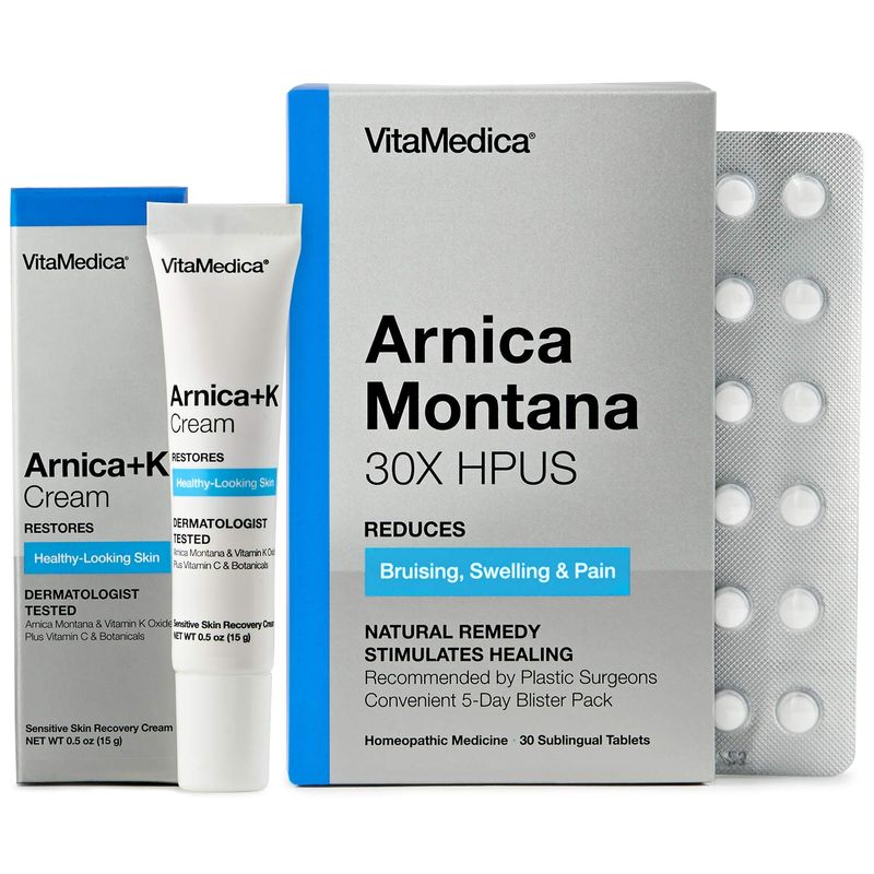 Vitamedica | Arnica Filler Kit Bundle | Arnica Montana 30X Blister Pack + Arnica & Vitamin K ...