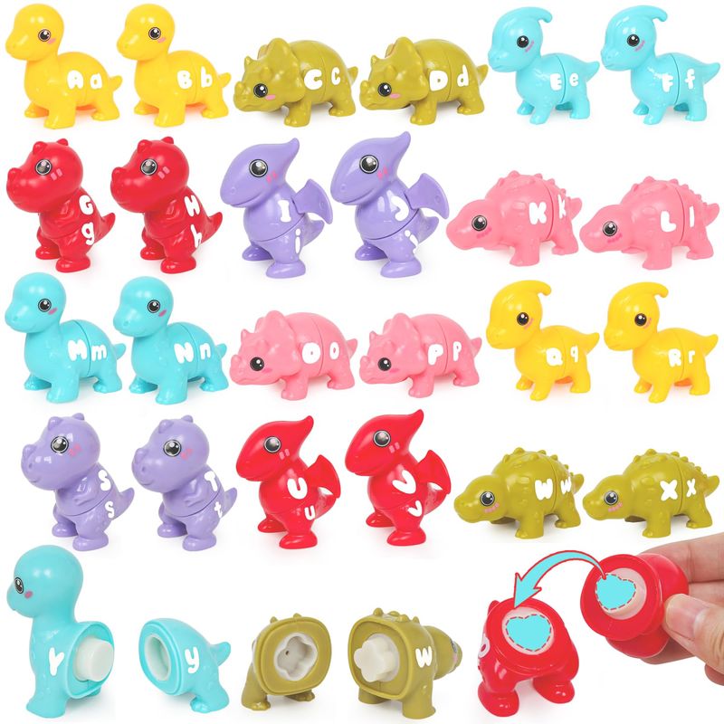 YATAOME Dinosaur Toys ABC Letters Uppercase Lowercase Matching Game ...