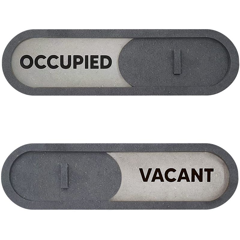 Vacant Occupied Sign (Grey) - Privacy Sign - Office Door Sign - Do Not ...