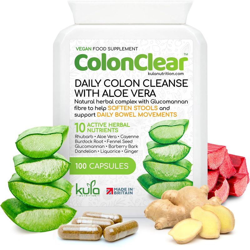 ColonClear - Colon Cleanse Detox - Aloe Vera Complex - 100 Vegan ...