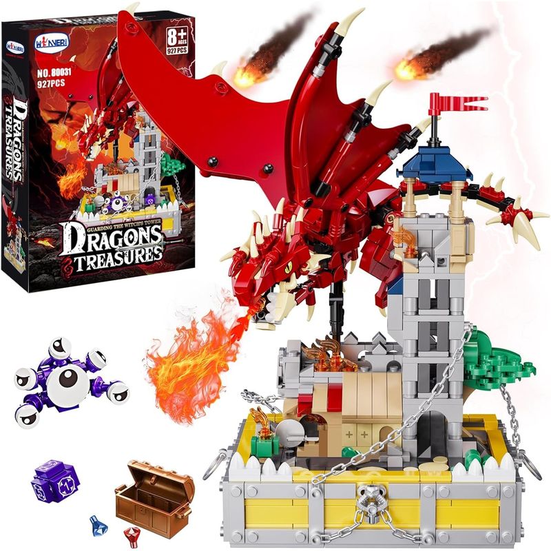 WINNER SPACE Dragons & Treasures Building Block Sets Toys, Guarding ...