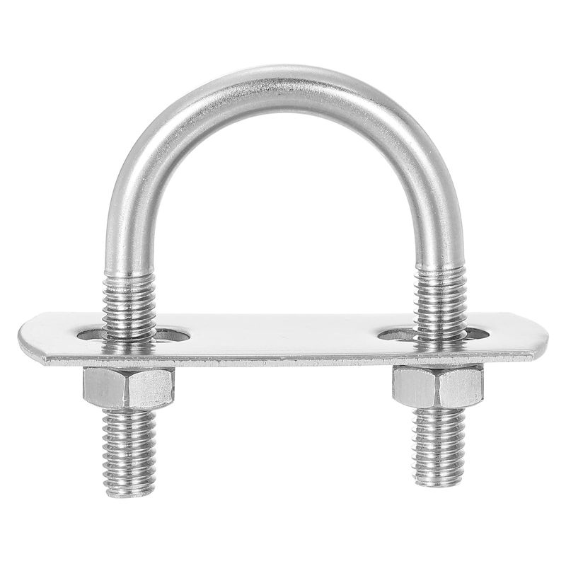 QUARKZMAN Set of 6 U Bolts M6 x 25 mm ID x 45 mm Length Round U U-Bolt ...
