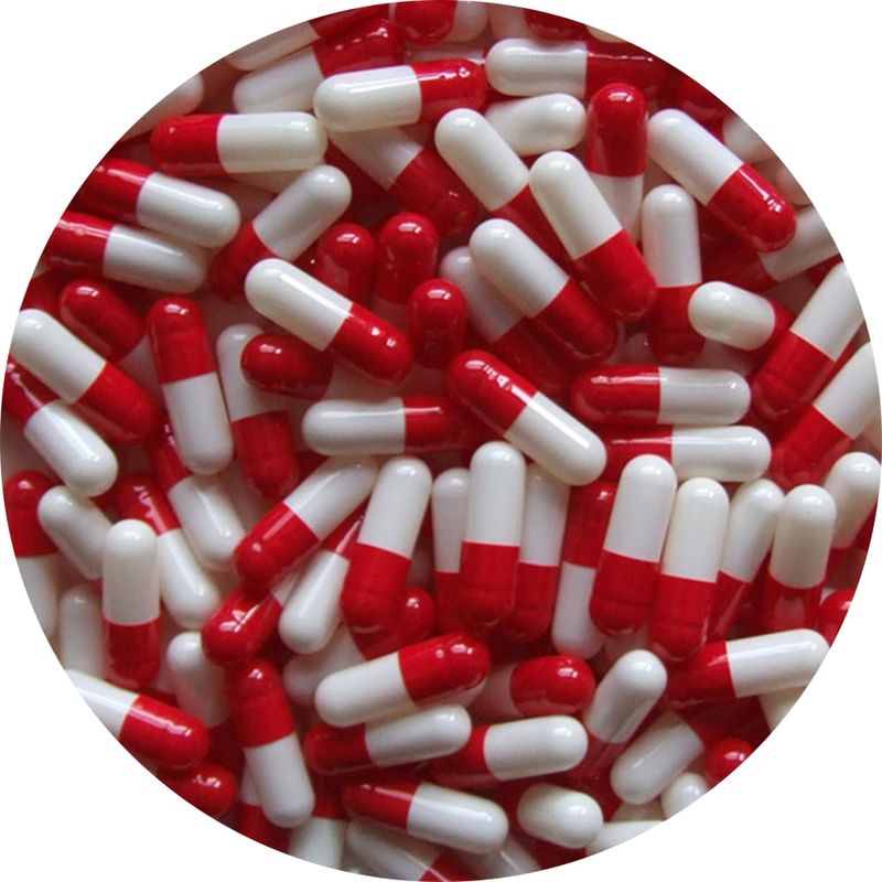 Pure Capsules® Size 4 Empty Capsule Red White-Size 4 Small Tiny Empty ...