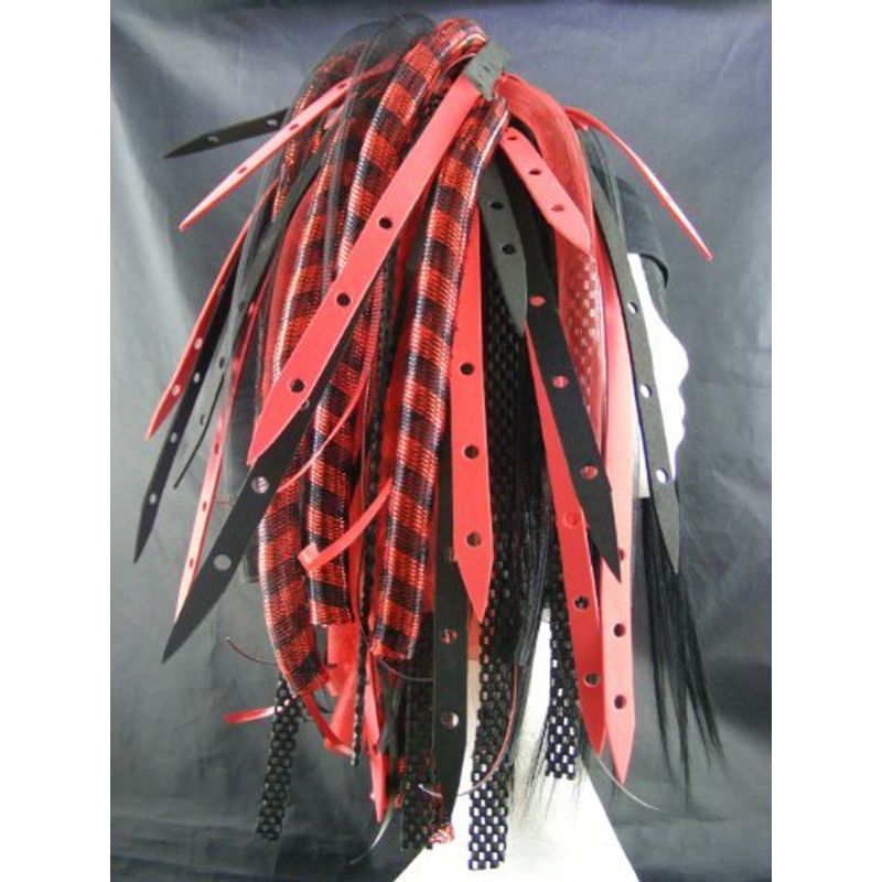 CyberloxShop RedWeb Cyberlox Falls Red Black Cyber Clubwear Dreads Goth ...