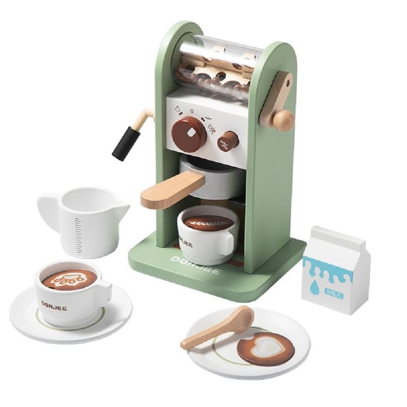 WXQ Coffee Machine Toy Set, Children's Coffee Maker, Play Set, Wooden ...