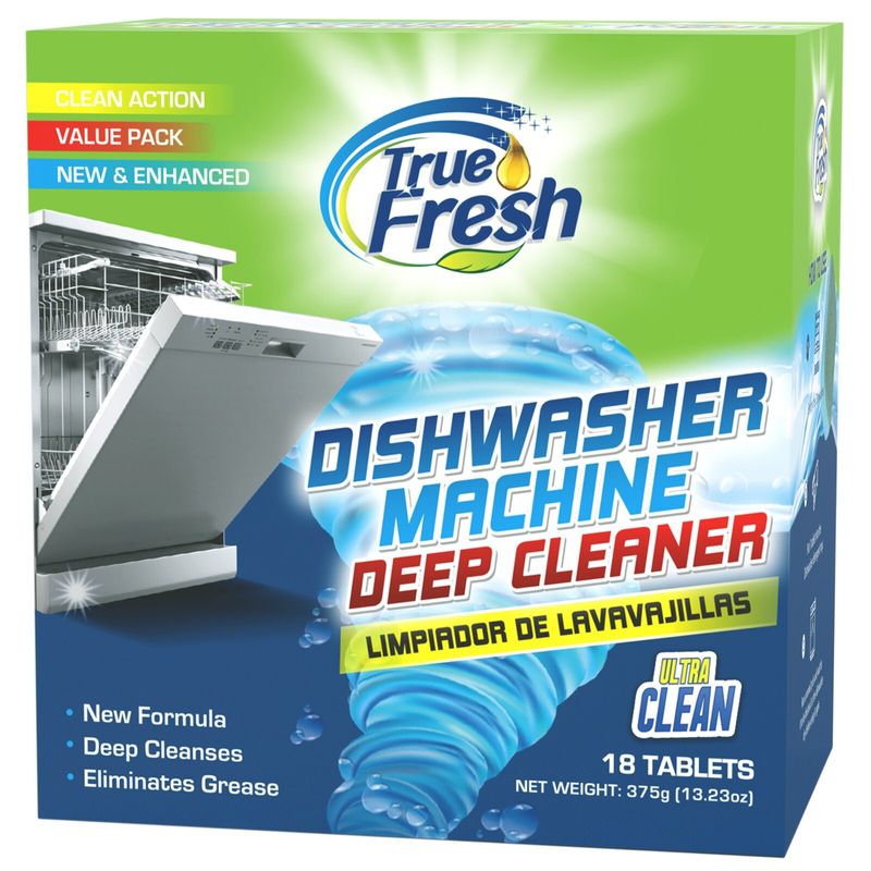 True Fresh Dishwasher Cleaner Tablets 18 Pack - Dishwasher Cleaning ...