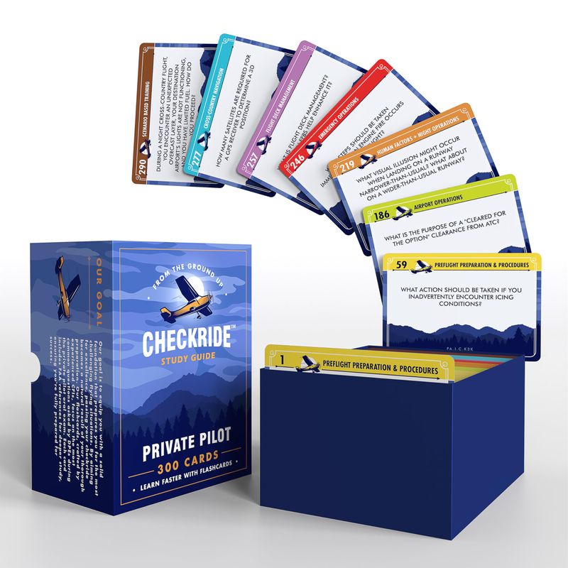 Private Pilot VFR Oral Exam Flashcards by Checkride Study Guide - 300 ...