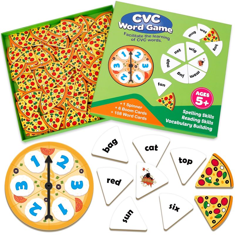 Kasfalci CVC Word Games,Phonics Games,CVC Flash Cards,Speech Therapy ...