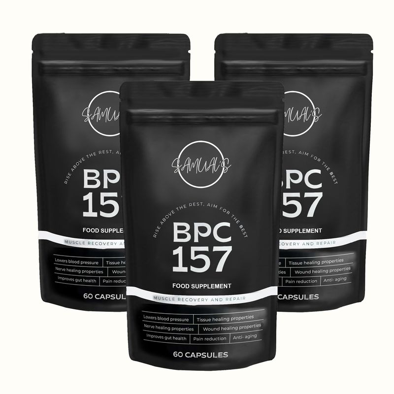 BPC 157 Capsules Triple Bundle - Muscle Recovery, Repair and Growth ...