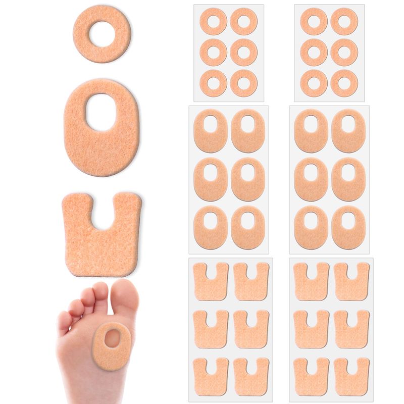 Sibba Feet Bunion Pads Blister Bandages Metatarsal Corn Toes Plantar ...