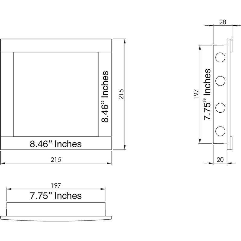 8" x 8" Inch / 200 x 200 mm White Access Panel Door Opening Flap Cover ...