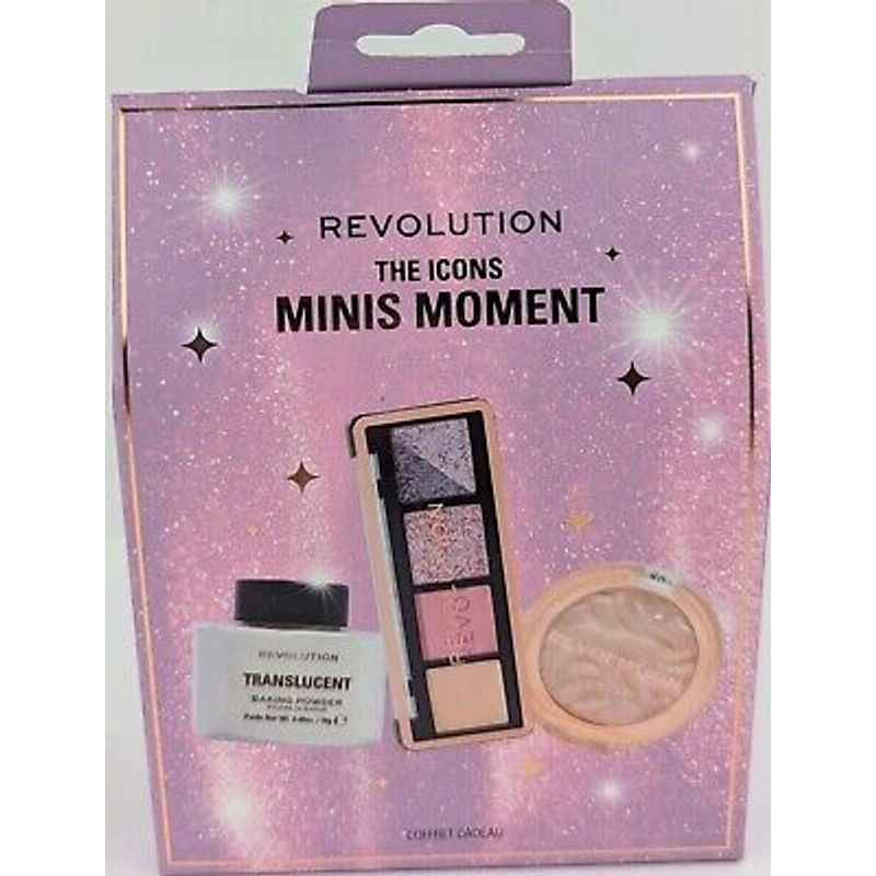 Revolution The Icons Minis Moment: Translucent Powder, Eyeshadow ...