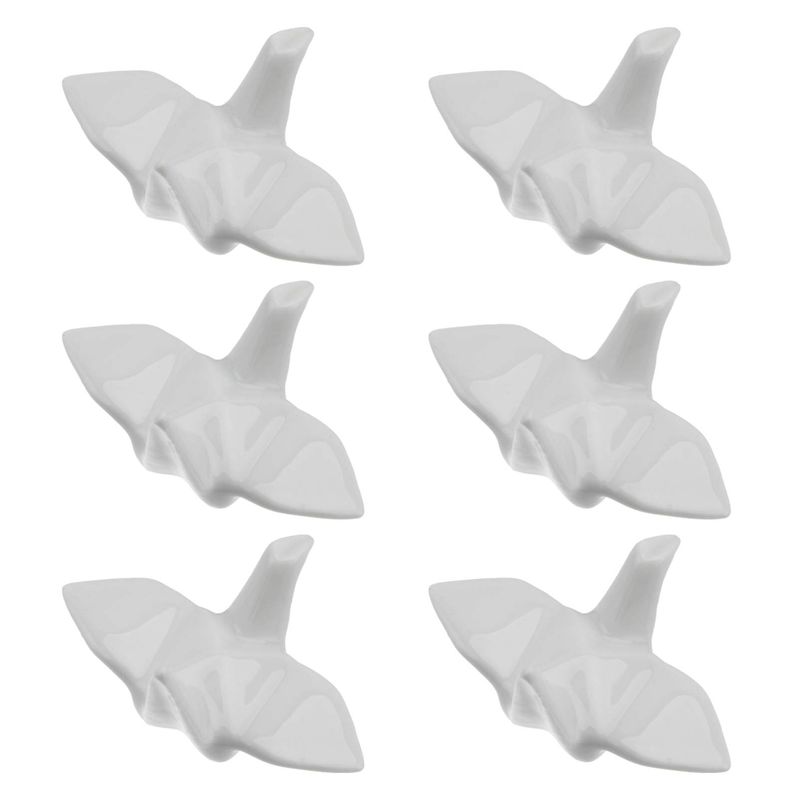 Hemoton Chopsticks Rest Holder 6Pcs Ceramic Chopstick Rest Porcelain ...