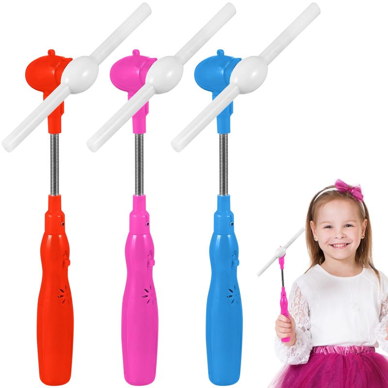 Gadpiparty 3Pcs Flashing Light Up Windmill LED Music Windmill Hand Fan ...