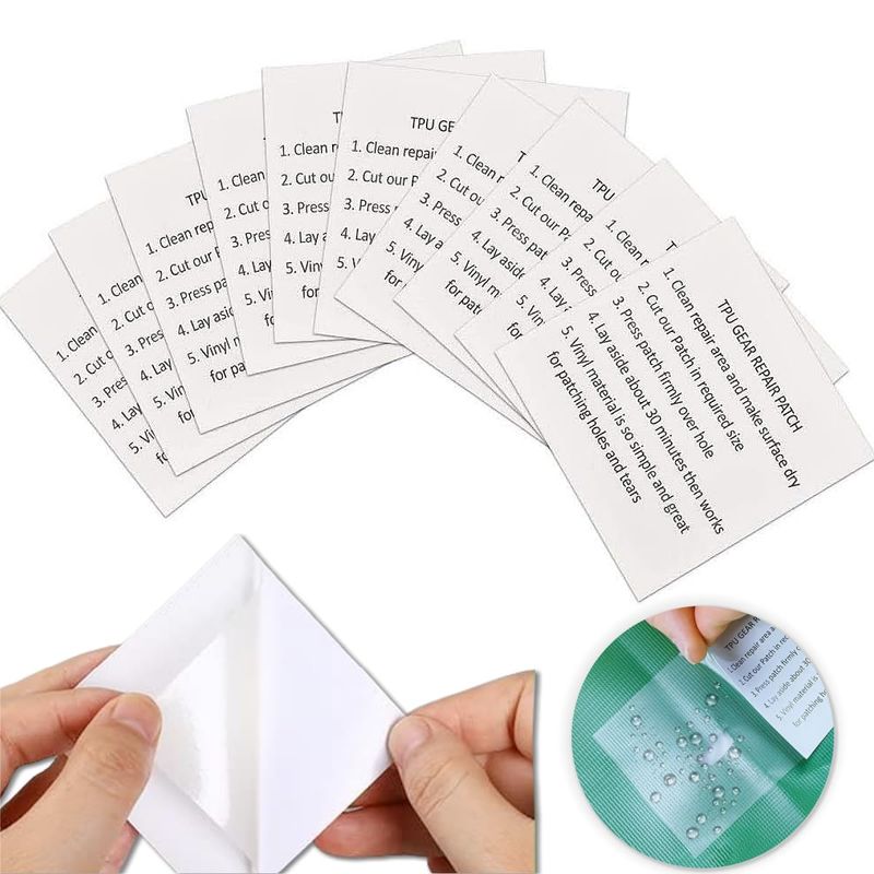 DECARETA Tent Repair Tape,10 PCS Inflatable Repair Kit,Paddling Pool ...