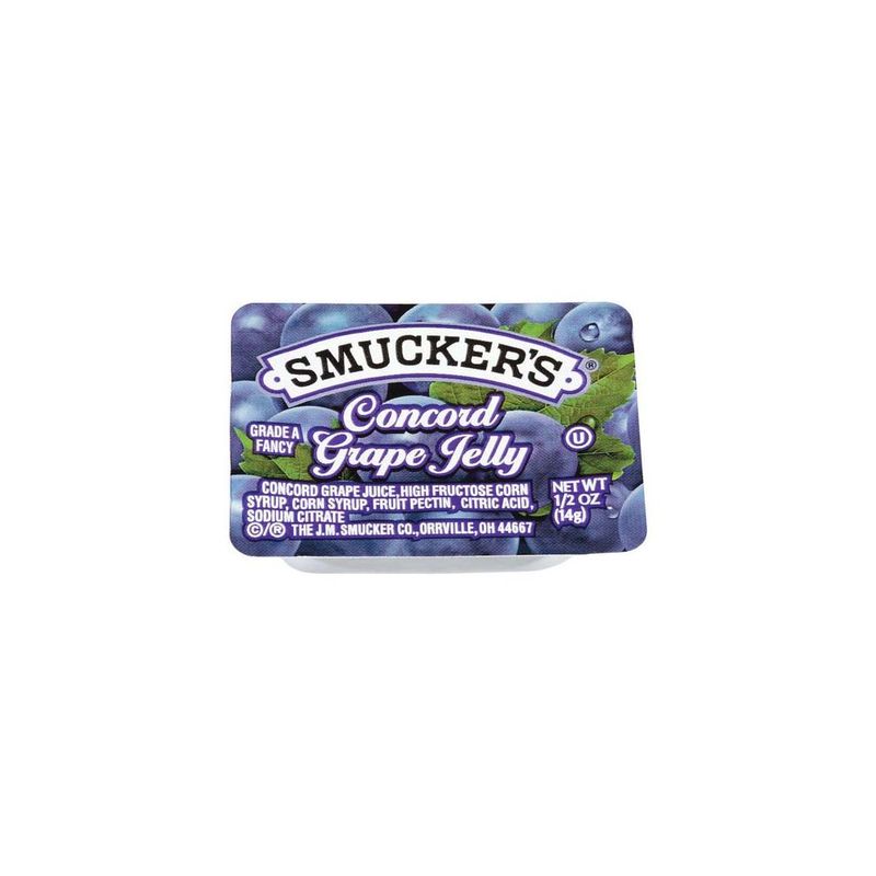 Smucker's Concord Grape Jelly, 0.5 Ounce (Pack of 200) - Online ...