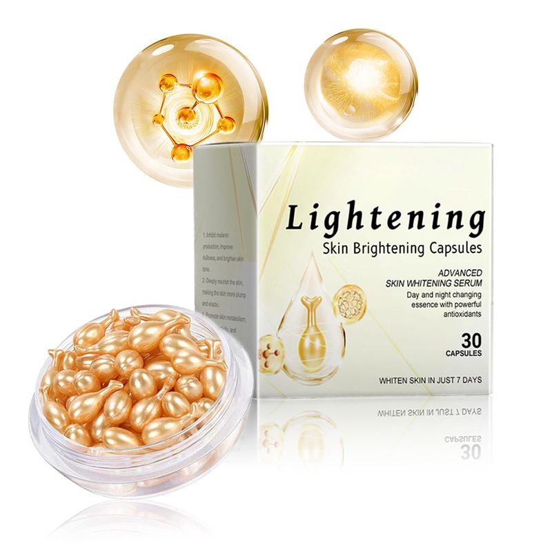 Skin Brightening Capsules, Vitamin E Moisturizing for Face & Skin ...