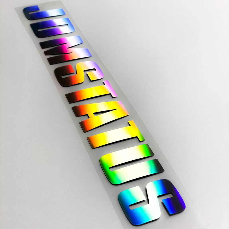 1A Style Sticker 55 cm JDM Status Sticker New Slick Oil Colour Changing ...