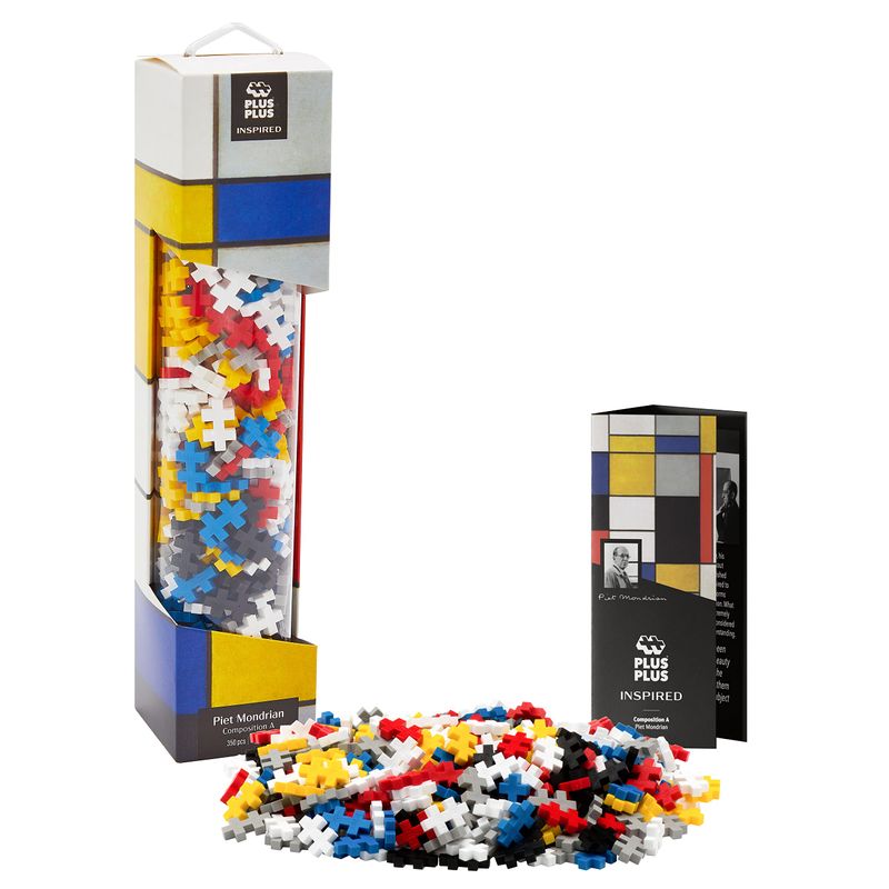PLUS PLUS - Inspired - Mondrian, Composition A - 350 Pieces - Open ...