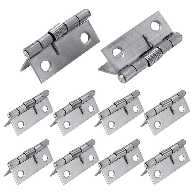 MY MIRONEY 10-Pack Self Closing Spring Hinges 1.5 Inch Stainless Steel ...
