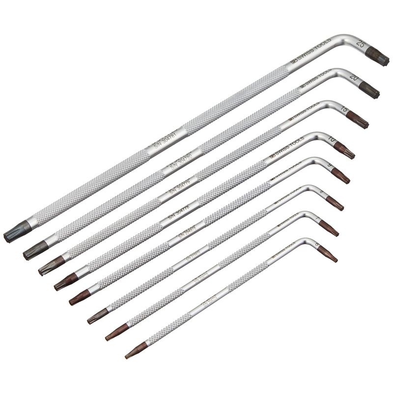PB SWISS TOOLS 3411H/6-25 L Type Hex Lobe Wrench with Knurling (Without ...