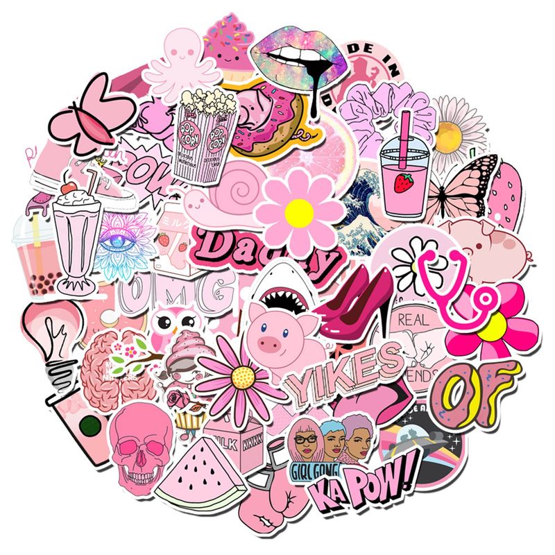 Stickers Aesthetic Pack 100 Sheets Cute VSCO Neon Girls Stickers ...