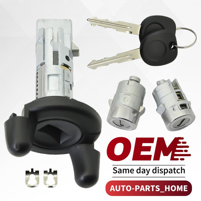 Ignition Key Switch Cylinder Kit with 2 Keys and Door Locks For 98-05 ...