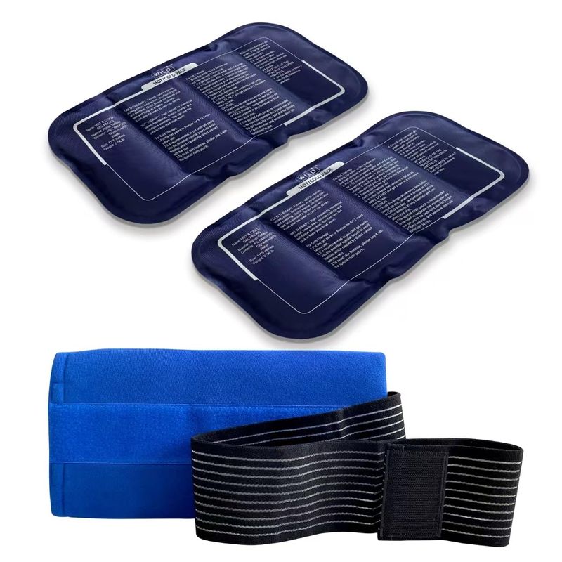 WILD+ Gel Ice Packs for Injuries Reusable -3 Pieces Set- Hot & Cold Ice ...