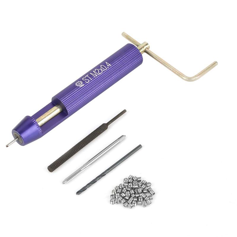 Thread Repair M2 Out, 50 Pieces M2 x 2D Thread Inserts Thread Repair M2 ...