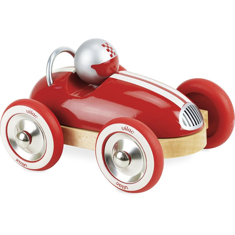 Vilac Vintage Roadster Wooden Racing Push and Pull Toy Car, Comes In ...