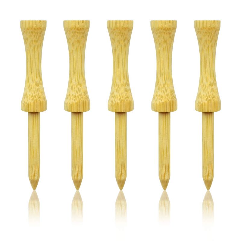 Zivisk Bamboo Golf Tees 3-1/4 inch 100 Count Wooden Tall Step Down ...