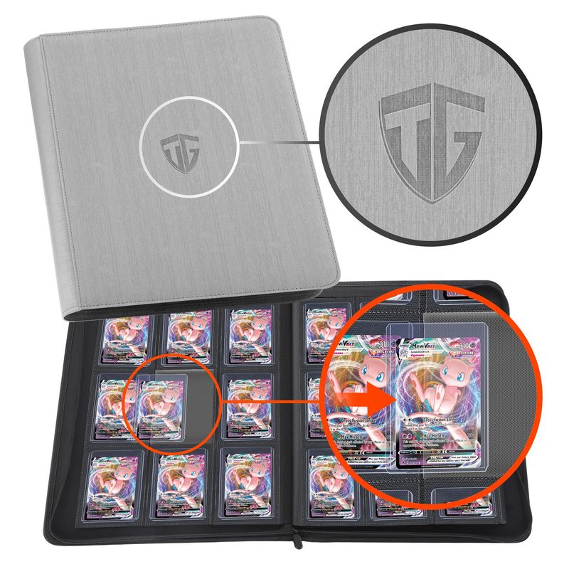 TCGUARD Toploader Binder,Holds 216 Toploaders,9 Pocket Top Loader ...