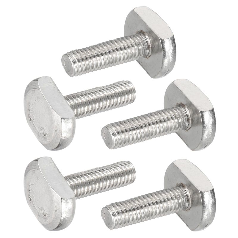 PATIKIL M6 x 20 mm T Slot Bolts, 5 Pcs 304 Stainless Steel Drop-in Bolt ...