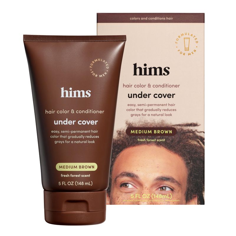 hims Under Cover Hair Color & Conditioner - Medium Brown Color ...