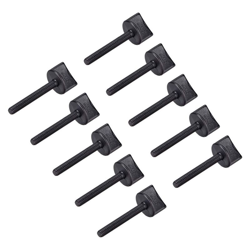 sourcing map M4 x 30mm Thumb Screw Bolt Hand Driven Spade Nylon Plastic ...