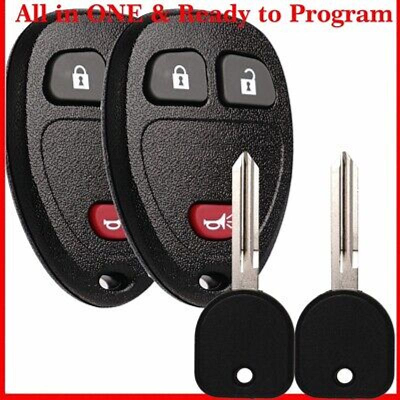 2 For 2008 2009 2010 2011 2012 Chevrolet Silverado Keyless Remote Key ...