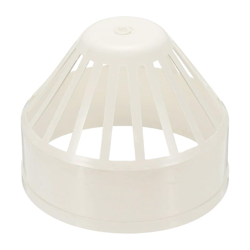 PATIKIL PVC Drain Pipe Vent Cap, 6 Inch Vent Pipe End Cap Cover Roof ...