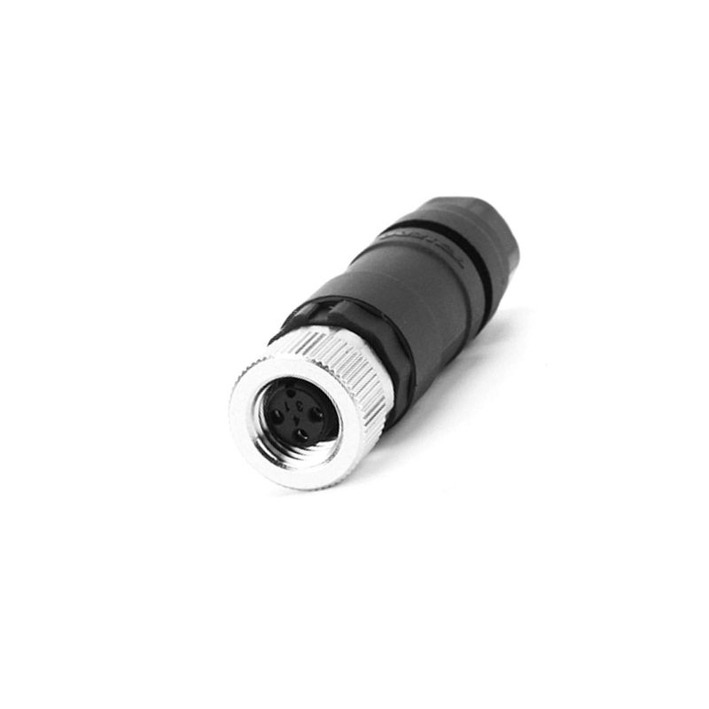 ECARCONETS M8 Circular Sensor Connector 4 Pin Waterproof Female Socket ...