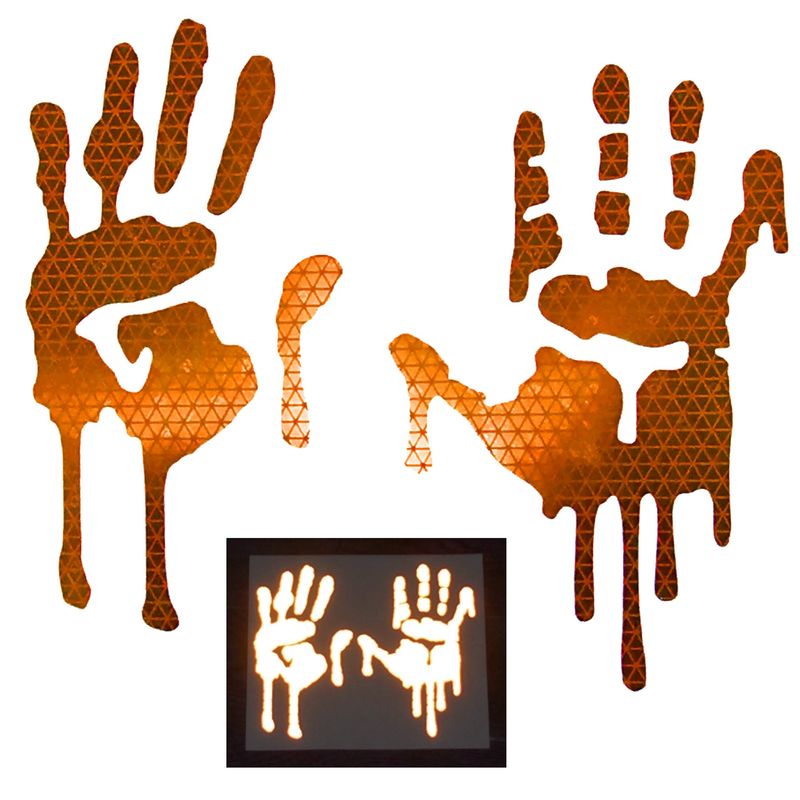 customTAYLOR33 High Intensity Grade Reflective Bloody/Dripping Hands ...