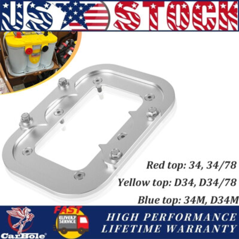 Battery Tray Hold Down Fit Optima Batteries Red Yellow Blue Top 34 34/ ...