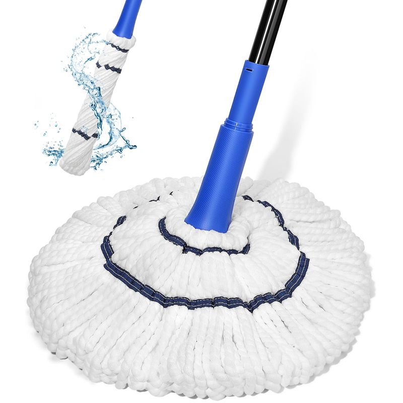 Self Wringing Twist Mop for Floor Cleaning, Microfiber Mop with Wringer ...