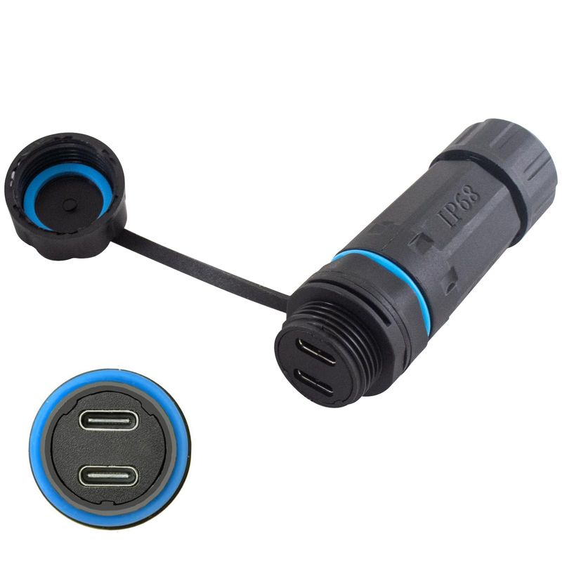 Poyiccot Waterproof USB C Adapter, Communication Waterproof USB C ...